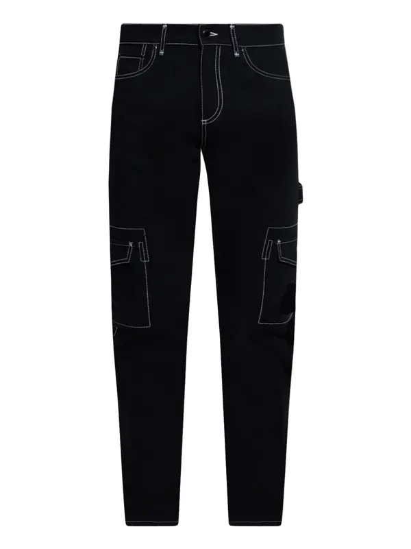 Burberry Denim Cargo Pants - Black