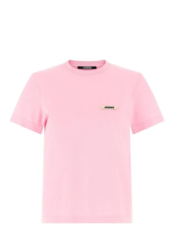 Jacquemus Le T-shirt Gros-grain - Pink