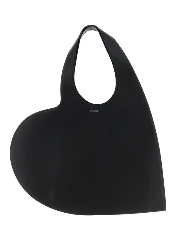 Coperni Heart Shoulder Bag - Black