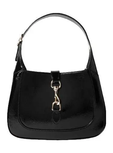 Gucci - Jackie Patent-leather Shoulder Bag