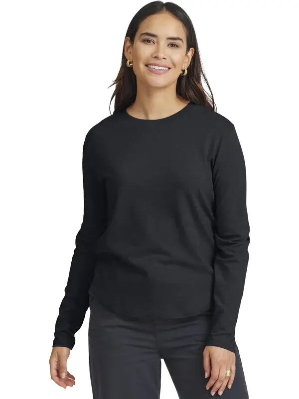Allbirds Soft Merino Long Sleeve Tee - Black