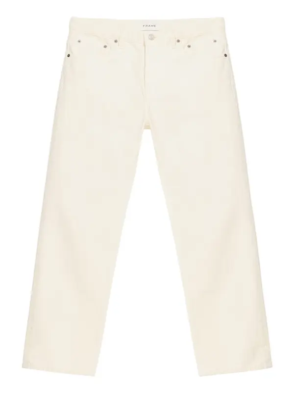 FRAME Straight-leg Jeans - Off White