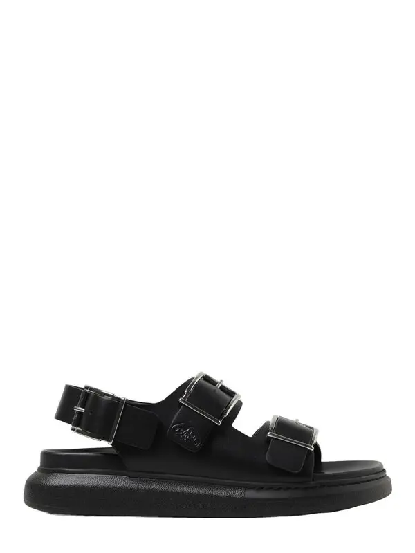 Alexander McQueen Buckled Sandals - Black