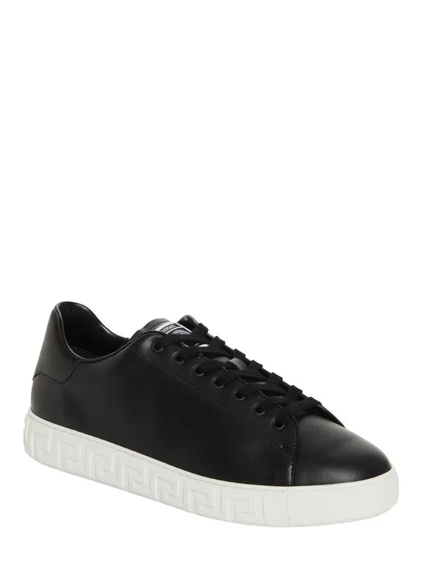 Versace Greca Low-top Sneakers - Black