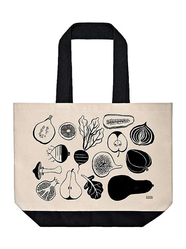 CLAUDIA PEARSON Printed Market Tote - White