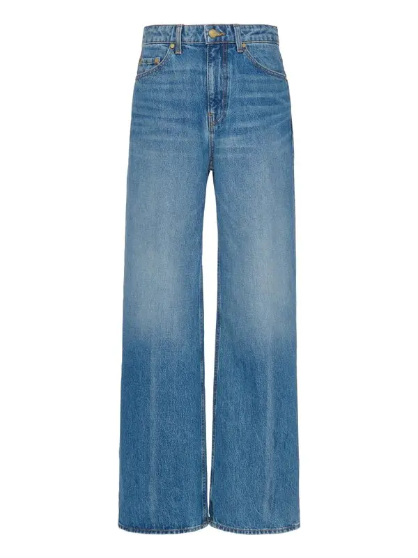 Ulla Johnson The Willow Jean - Danube Medium Indigo Wash