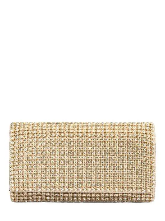 OLGA BERG Mariana Crystal Clutch - Champagne