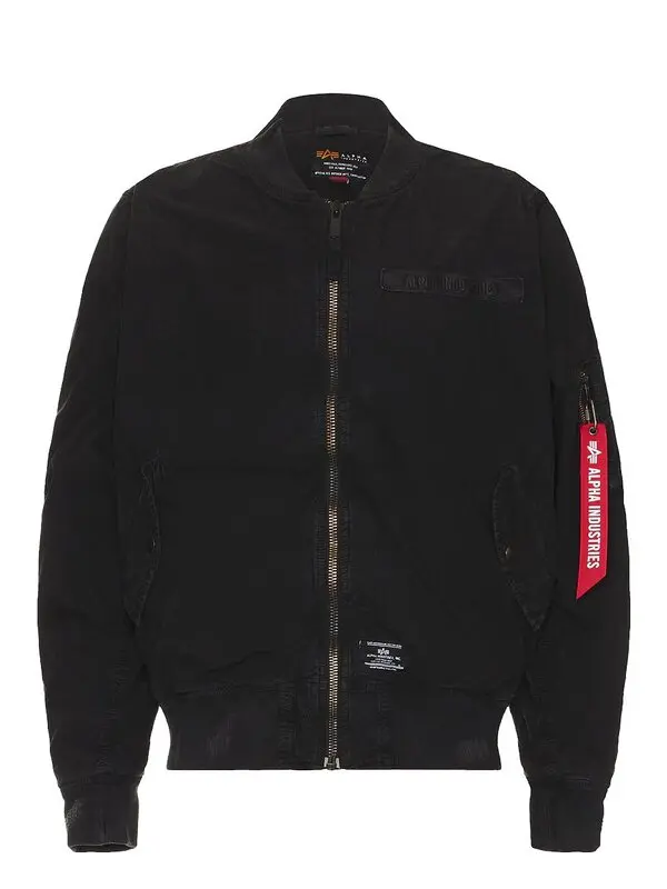 Alpha Industries L-2b Rip And Repair Flight Jacket - Black