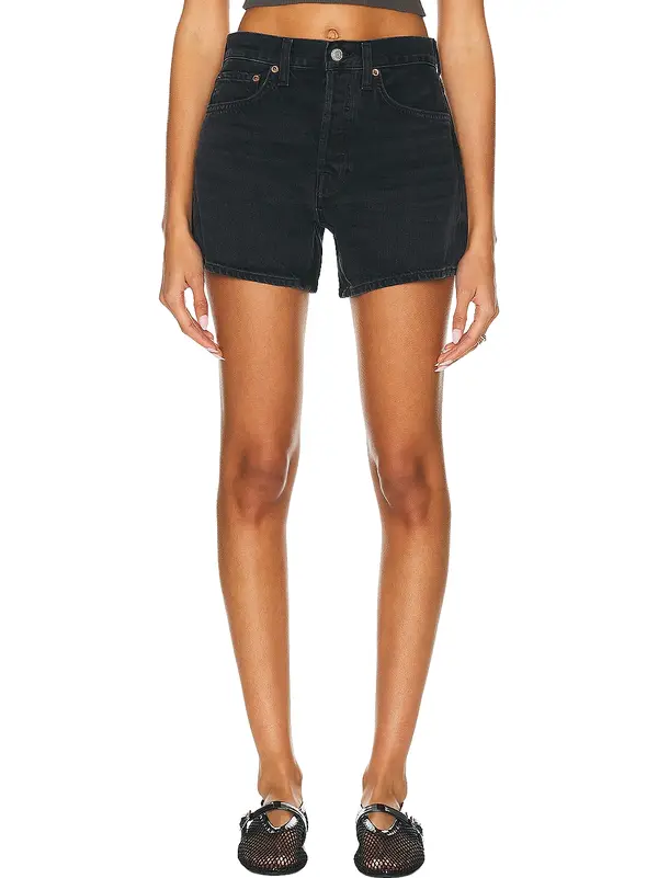 AGOLDE Parker Long Denim Short - Cat