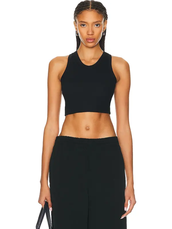 LESET Kelly Racerback Tank Top - Black