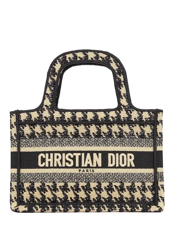 Dior Mini Book Tote Bag - Black