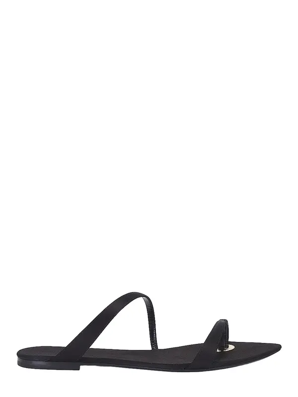 Saint Laurent Tanger Flat Slide - Noir