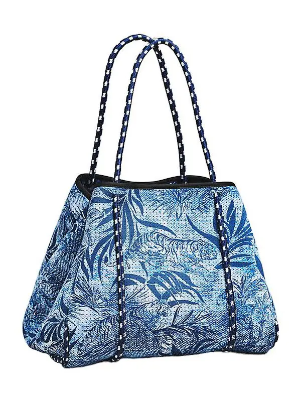 POP UPS BRAND Everyday Neoprene Tote - Blue Floral