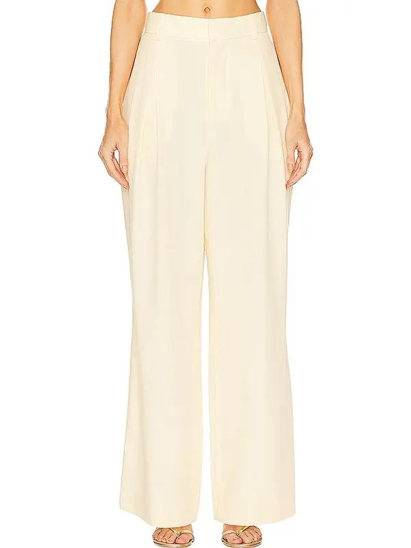 Ronny Kobo Slouchy Pant - Pale Banana