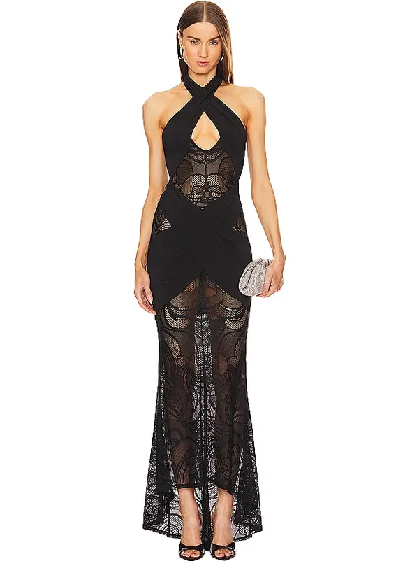 MICHAEL COSTELLO X Mirabella Gown - Black