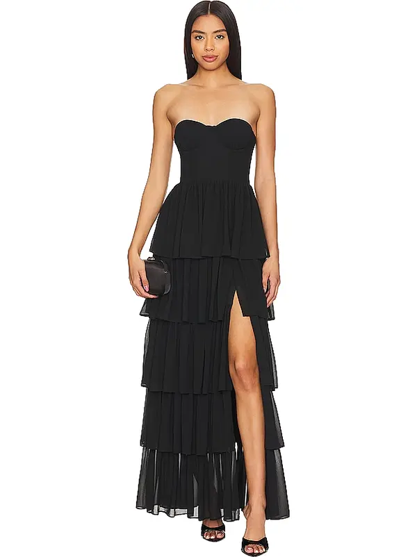 LOVERS AND FRIENDS Hattie Gown - Black