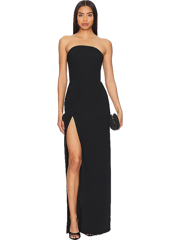 Amanda Uprichard X Wolfe Gown - Black