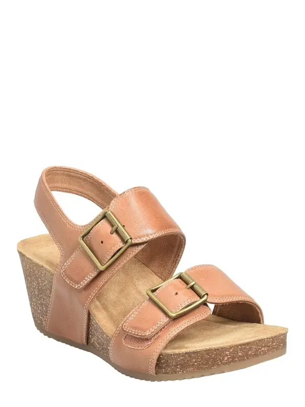 COMFORTIVA Erlina Wedge Sandals - Sand