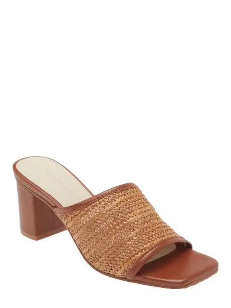 CHOCOLAT BLU Delsy Raffia Slide Sandal - Brown