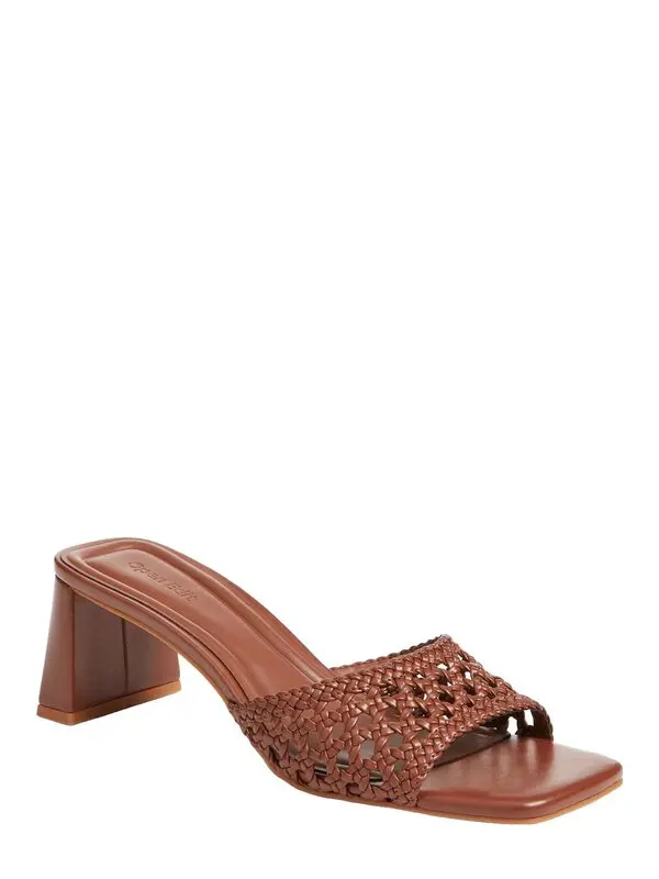 OPEN EDIT Jaydin Slide Sandal - Brown Russet