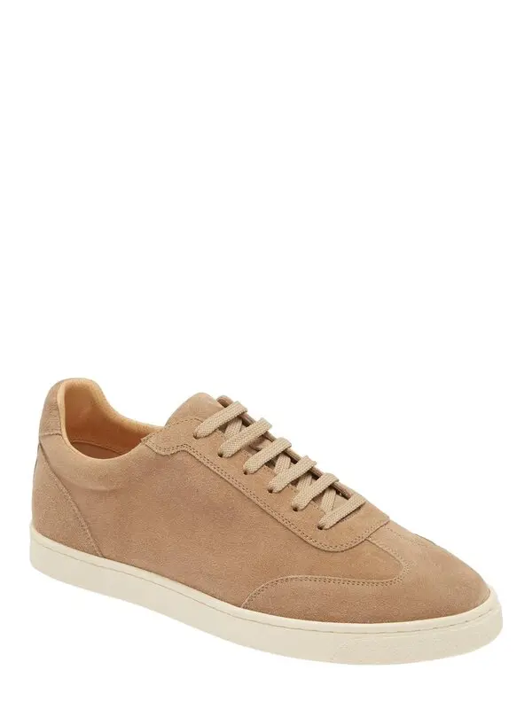 Brunello Cucinelli Suede Low Top Sneakers - Beige