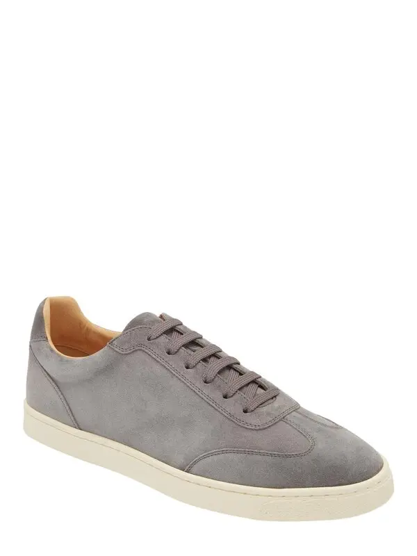 Brunello Cucinelli Suede Low Top Sneakers - Light Grey