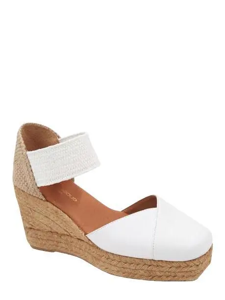 Andre Assous Pedra Espadrille Wedge Sandal - White