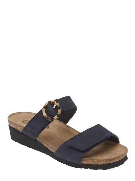 Naot Anabel Wedge Sandal - Navy Nubuck