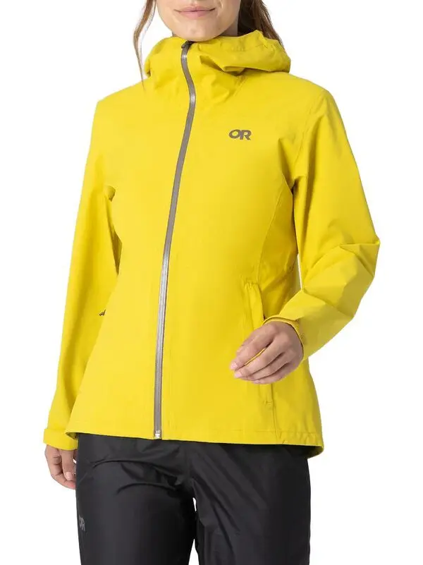 OUTDOOR RESEARCH Stratoburst Packable Rain Jacket - Yellow-poplar
