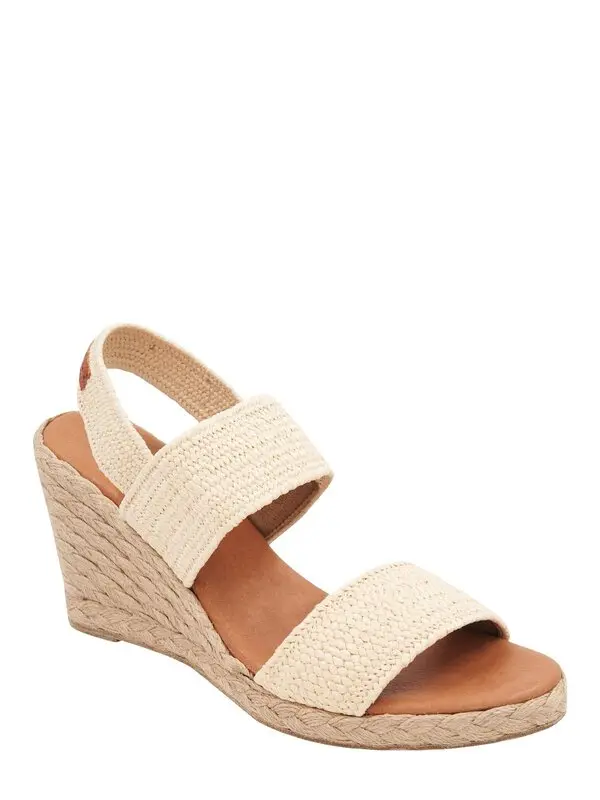 Andre Assous Allison Espadrille Wedge Sandal - Natural