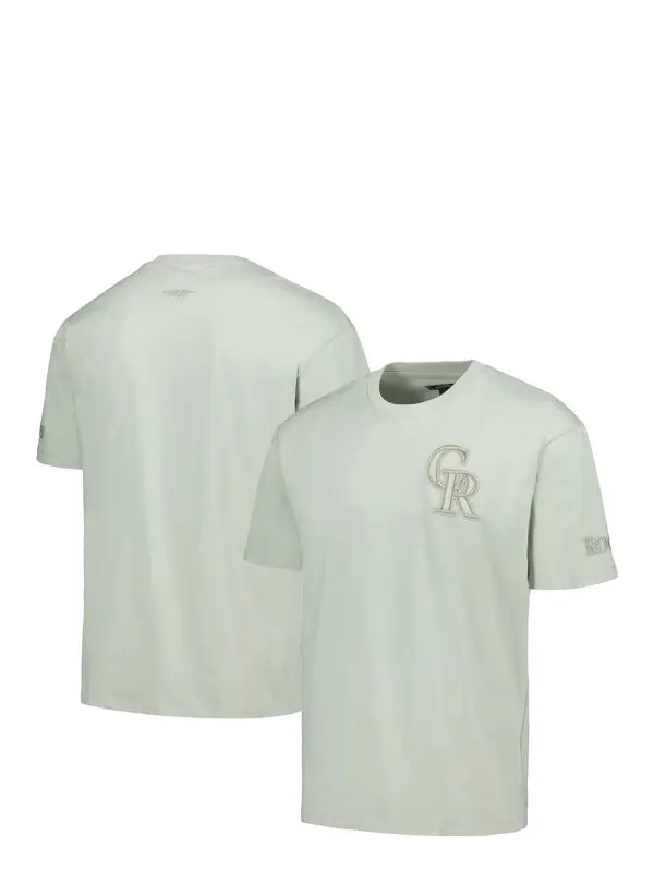 PRO STANDARD Colorado Rockies Neutral Cj Dropped Shoulders T-shirt - Mint