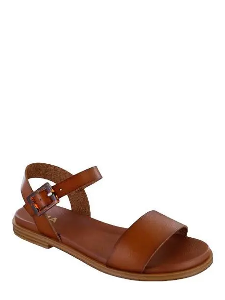 Mia Peyton Ankle Strap Sandal - Cognac