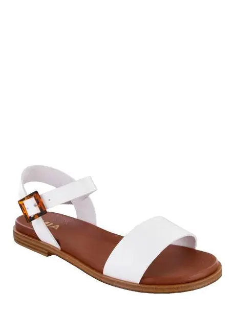 Mia Peyton Ankle Strap Sandal - White