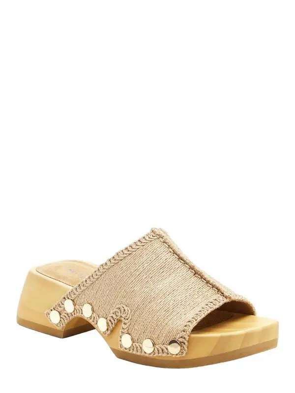 KELSI DAGGER BROOKLYN June Jute Platform Slide Sandal - Natural