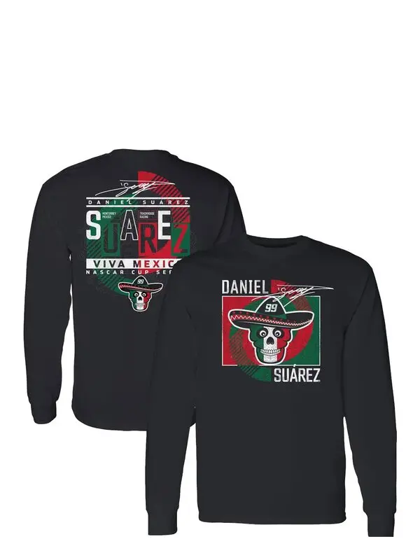 TRACKHOUSE RACING TEAM COLLECTION Daniel Suarez Vivo Long Sleeve T-shirt - Black