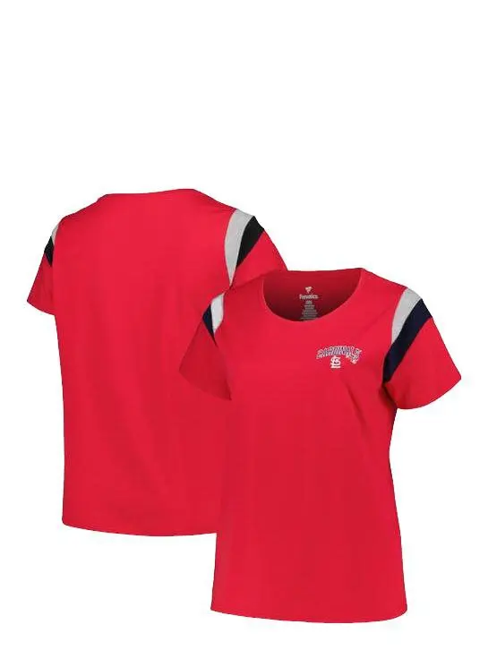 Profile St. Louis Cardinals Scoop Neck T-shirt - Red