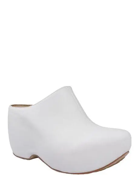 ZIGI Raffaela Platform Clog - White Leather