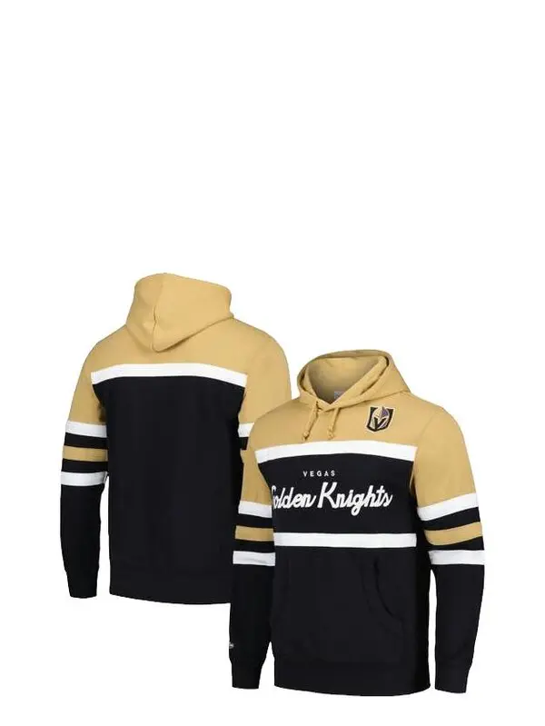 Mitchell & Ness Vegas Golden Knights Head Coach Pullover Hoodie - Black