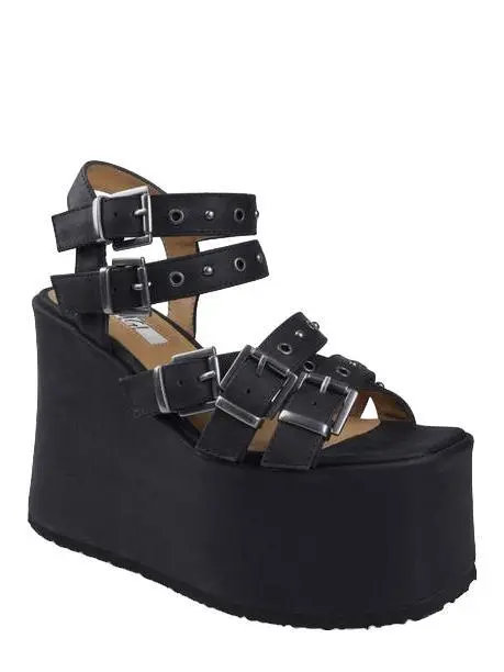 ZIGI Vianca Platform Wedge Sandal - Black