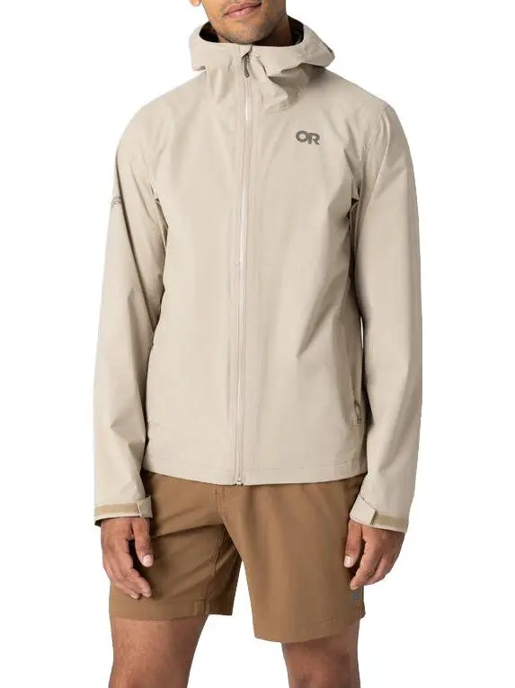 OUTDOOR RESEARCH Stratoburst Packable Rain Jacket - Pro Khaki