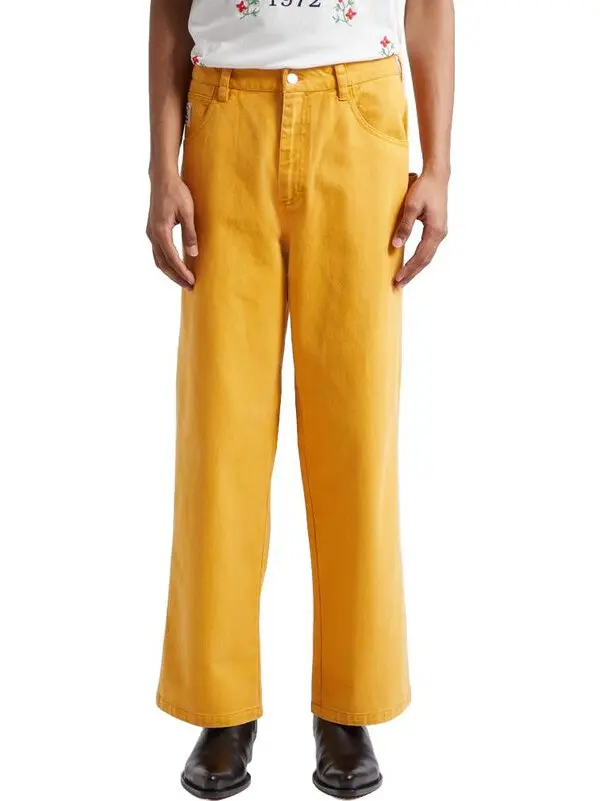 BODE Twill Knolly Brook Trousers - Yellow