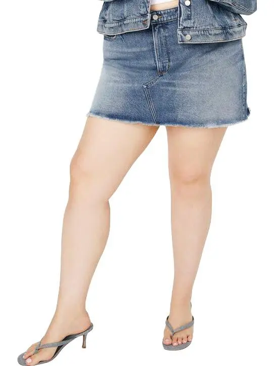 Good American Denim Miniskirt - Indigo734
