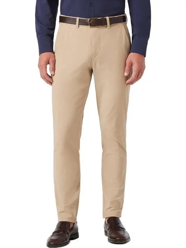 Mizzen+main Helmsman Flat Front Chinos - Khaki Solid