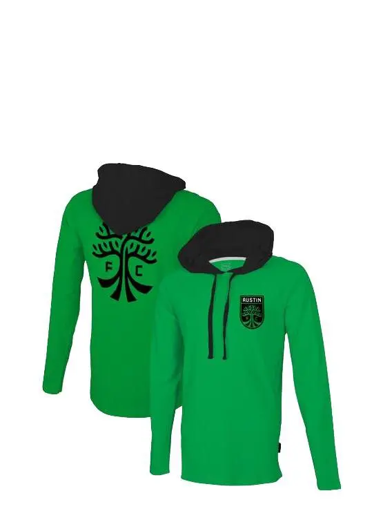 STADIUM ESSENTIALS Austin Fc Tradition Raglan Hoodie Long Sleeve T-shirt - Green