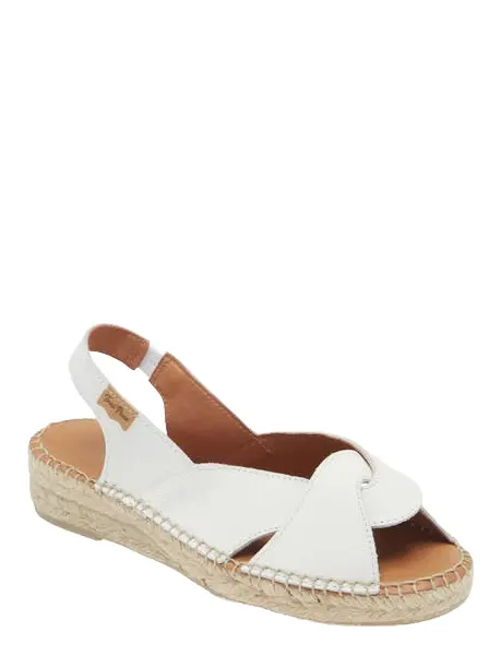 TONI PONS Enola Slingback Platform Sandals - Blanco White