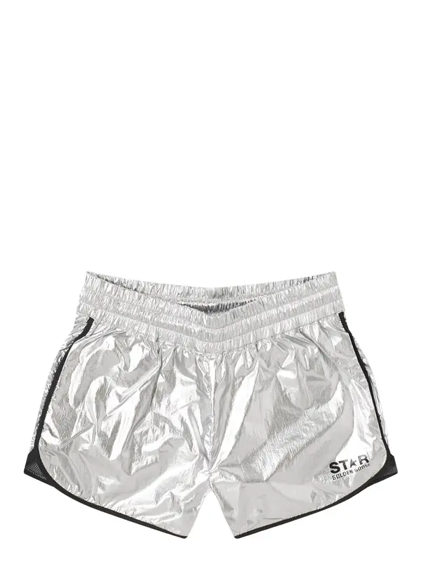 GOLDEN GOOSE Star Shorts - Silver/black