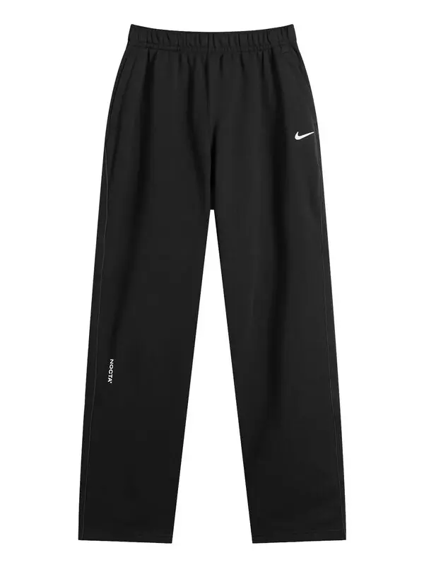 Nike X Nocta Cardinal Stock Open Hem Fleece Track Pants - Black &white