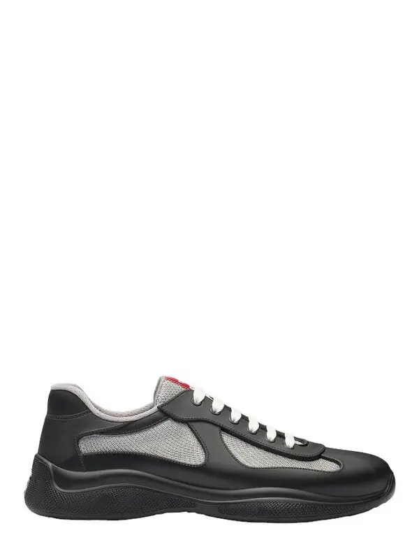 Prada America's Cup Soft Rubber And Bike Fabric Sneakers - Black