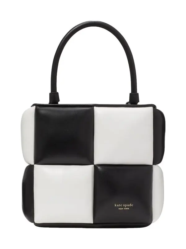 Kate Spade New York Colorblock Quilted Leather Tote - Black Multi.