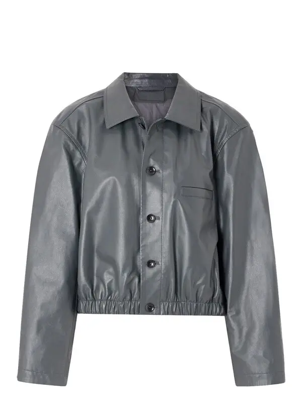 LEMAIRE Leather Jacket - Gray